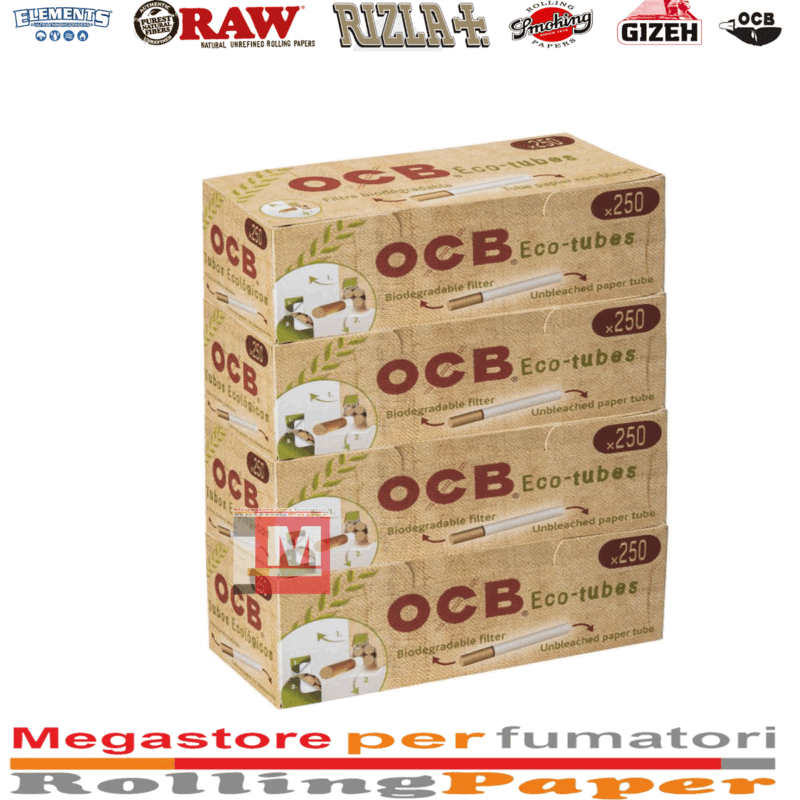 Tubetti Vuoti per Sigarette – Con Filtro | Gizeh, OCB, Smoking, Rizla
