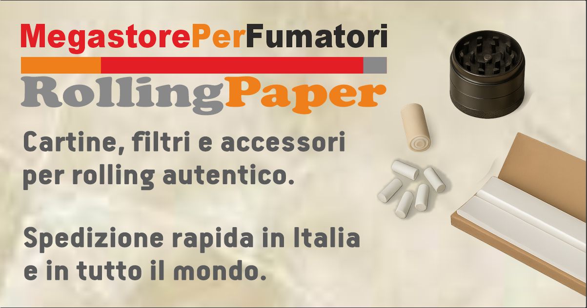 Megastore per Fumatori – Cartine, Filtri, Tubetti per Fumatori